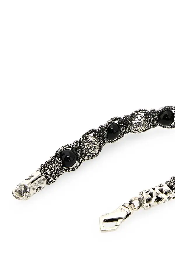 Emanuele Bicocchi Silver Beaded Bracelet