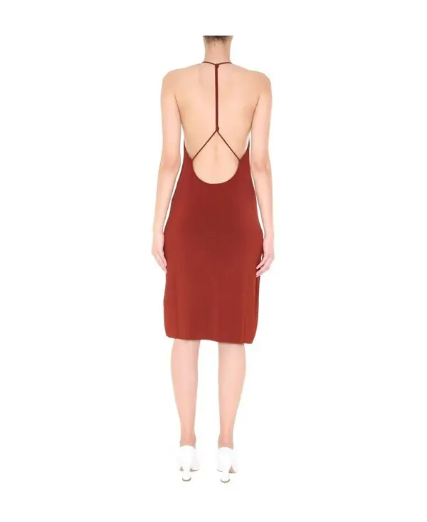 Bottega Veneta Open Back Halter Dress