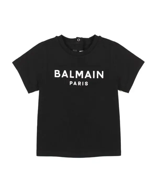 Balmain Logo Print Cotton T-shirt