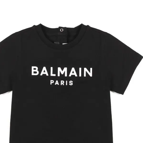 Balmain Logo Print Cotton T-shirt