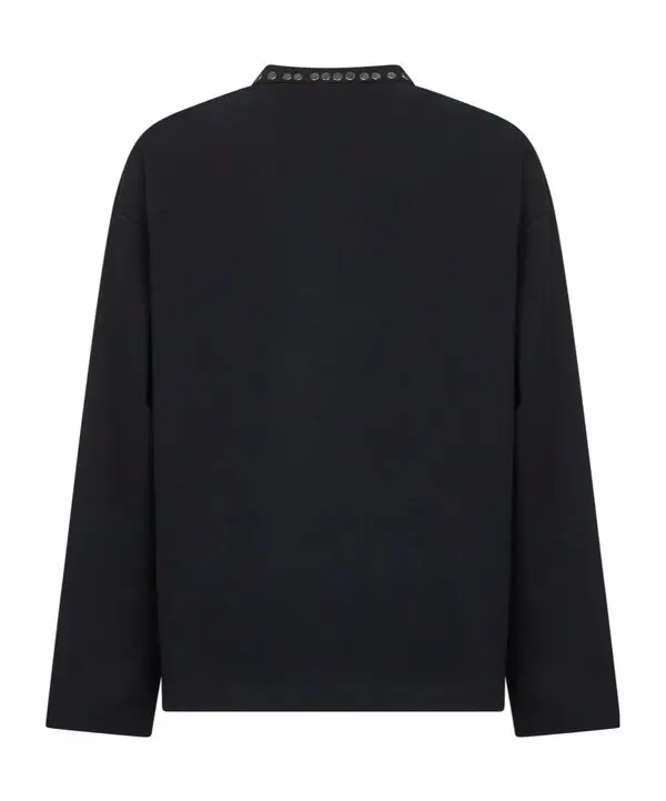 JIL SANDER Studs Embellished Long Sleeved T-shirt