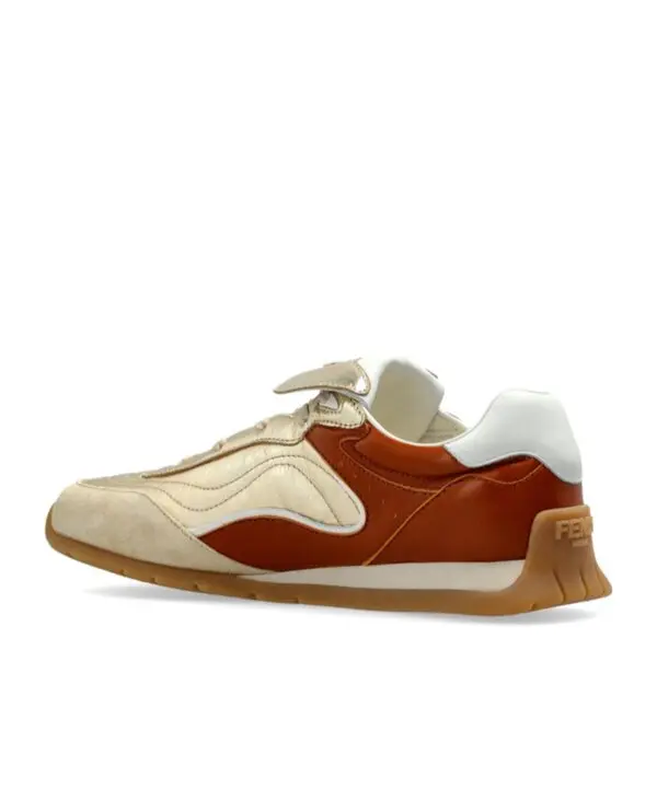Fendi Wave Pulse Lace-up Sneakers - Brown