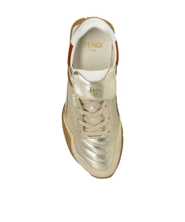 Fendi Wave Pulse Lace-up Sneakers - Brown