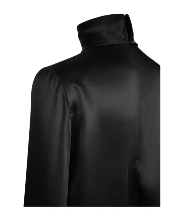 Dolce & Gabbana High Neck Satin Blouse