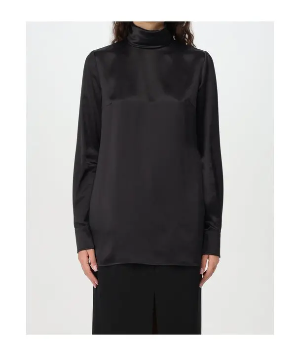 Dolce & Gabbana High Neck Satin Blouse