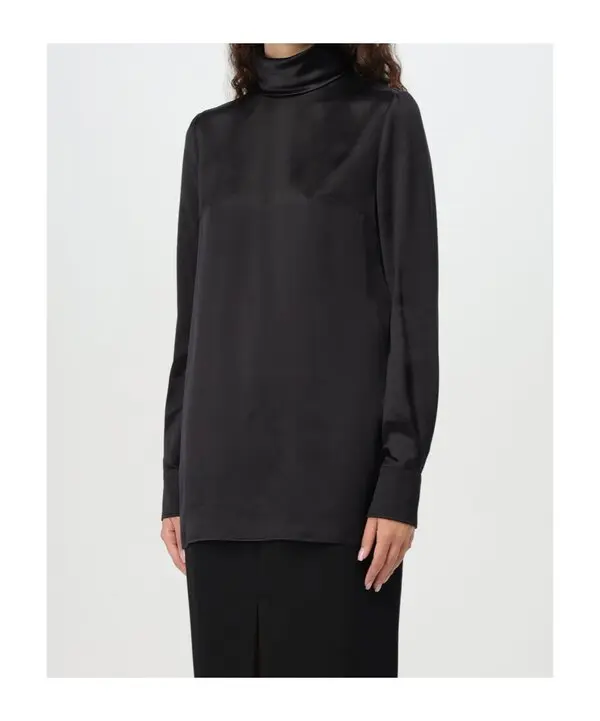 Dolce & Gabbana High Neck Satin Blouse