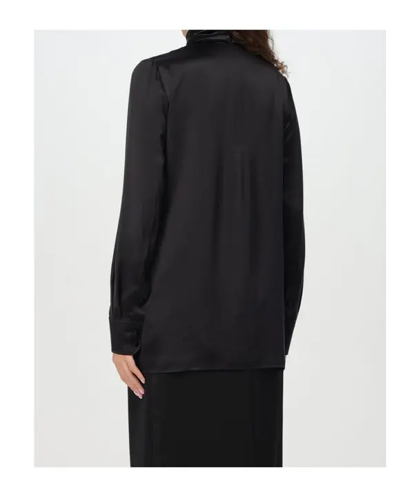 Dolce & Gabbana High Neck Satin Blouse