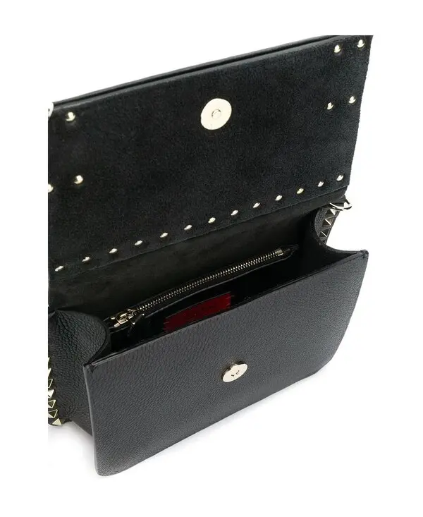 Valentino Garavani Small Rockstud Grainy Calfskin Crossbody Bag