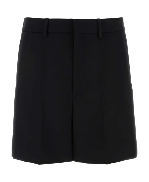 Valentino Garavani Wide-leg Tailored Shorts - Black