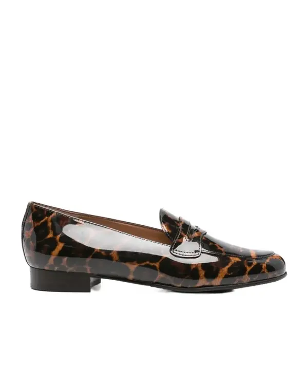 CAREL 2100 Leopard-print Penny Loafers - Brown Leopard