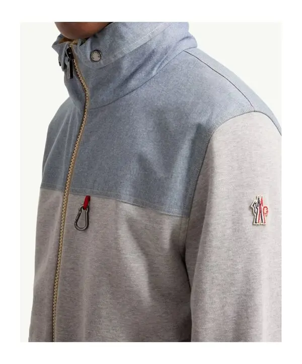 Moncler Color-block Zip-up Hooded Jacket