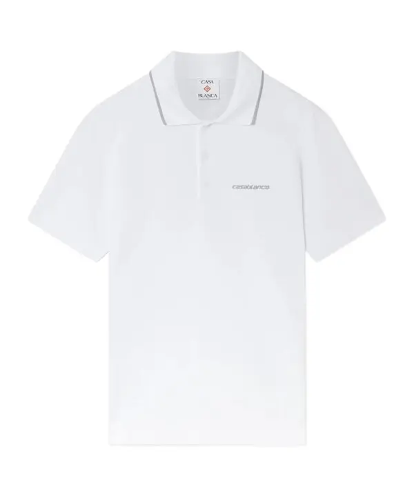 Casablanca Logo Embroidered Polo Shirt - No