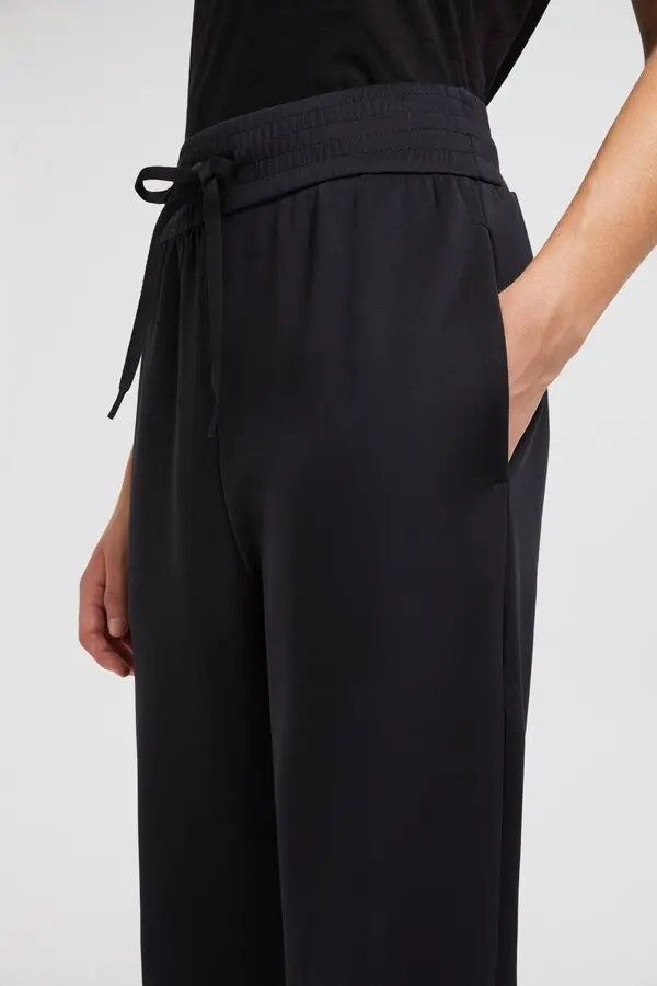 Moncler Logo Patch Drawstring Track Pants - Black