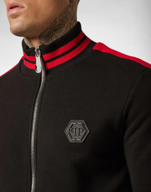 Philipp Plein Skull Embroidered Track Jacket