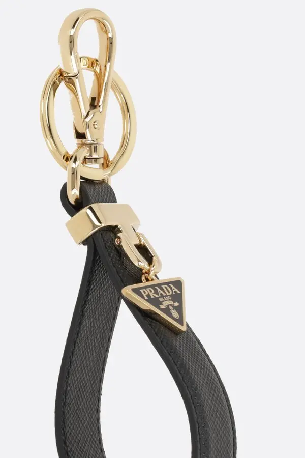 Prada Logo Plaque Key Ring