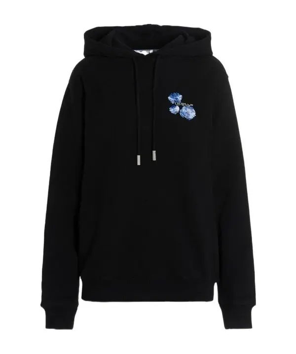 Off-White Arrows Print Hoodie - Black
