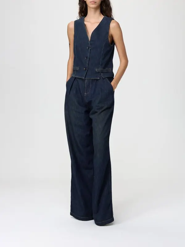 TWINSET Denim Boxy Waistcoat