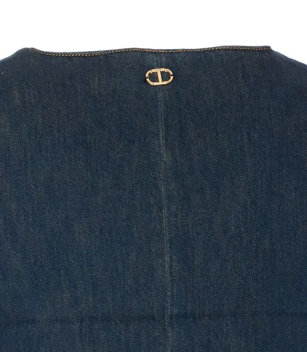 TWINSET Denim Boxy Waistcoat