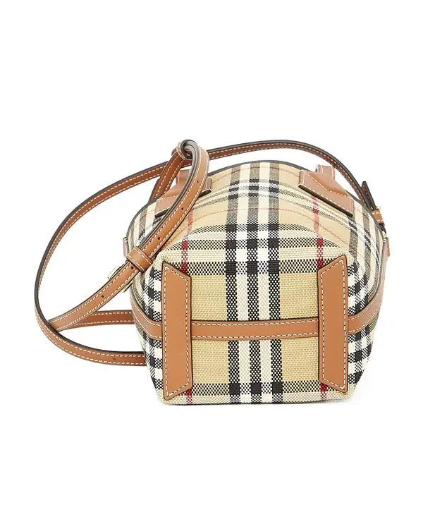 Burberry Checked Mini Tote Bag