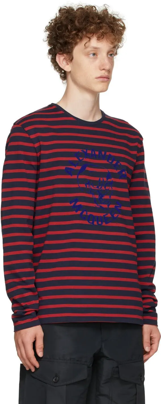 Alexander McQueen Striped Long Sleeve T-shirt