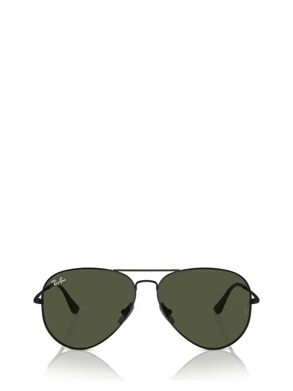Ray-ban Aviator Titanium Sunglasses - Green