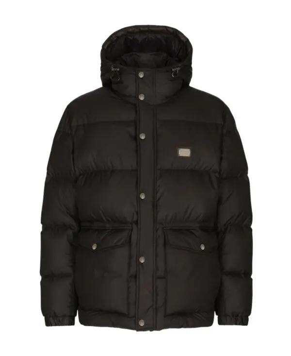 Dolce & Gabbana Padded Logo Jacket - Black