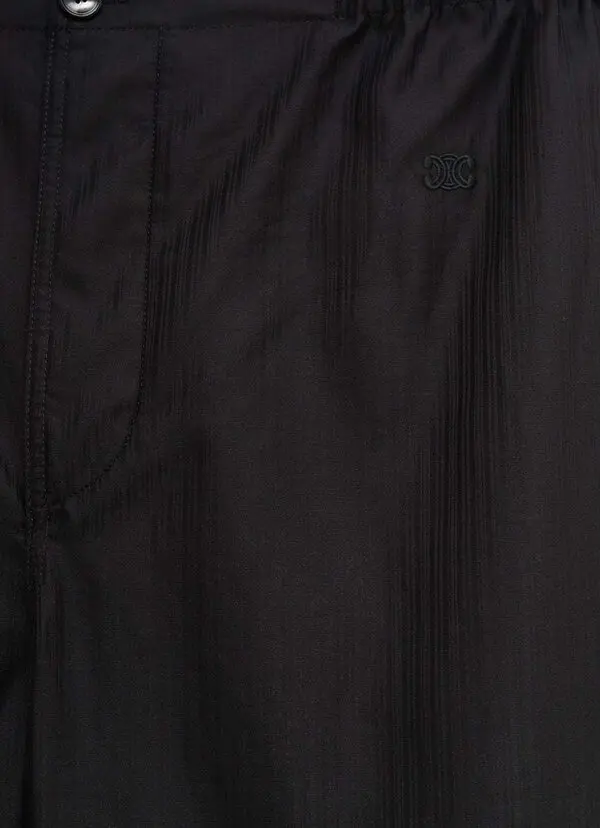 Celine Triomphe Embroidered Straight Leg Trousers