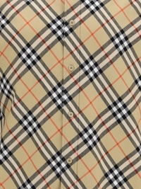 Burberry Relaxed Fit Check Flannel Shirt - Sand Beige