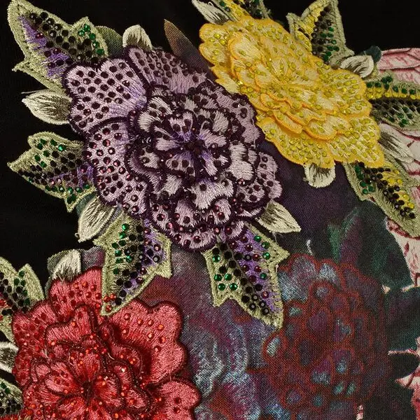 Philipp Plein Skull And Floral Embellished T-shirt