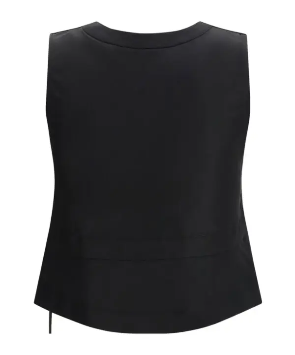 Sacai Suiting Twill Sleeveless Single-breasted Blazer