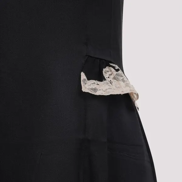 Prada Lace Detailed Sleeveless Midi Dress