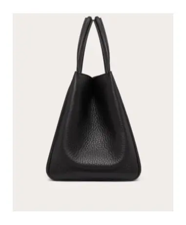 Valentino Garavani Vlogo Plaque Tote Bag - Black