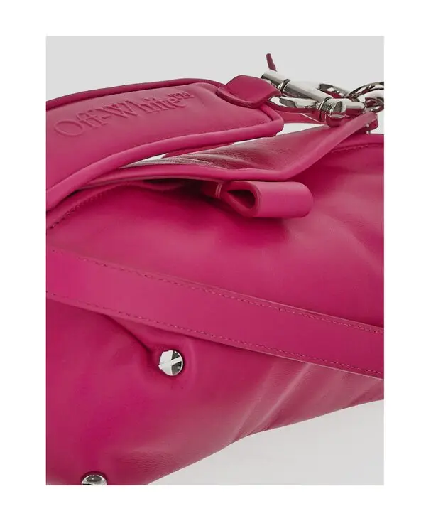 Off-White San Diego Foldover Top Shoulder Bag - Red