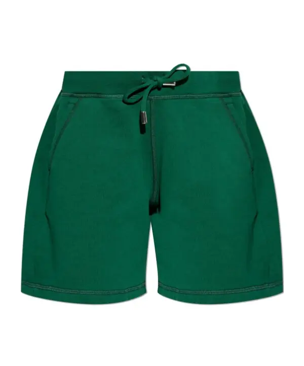 Dsquared2 Logo Detailed Drawstring Shorts - Green