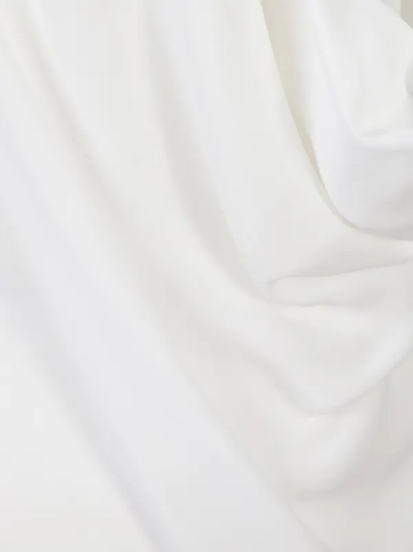 Elisabetta Franchi Sleeveless Draped High-neck Top - White