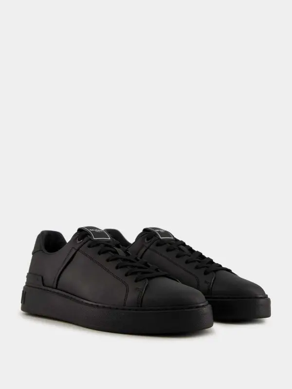Balmain B-court Lace-up Sneakers - Black