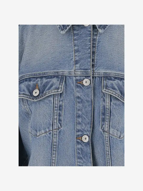 Jacquemus Denim Collared Button-up Jacket - Blue