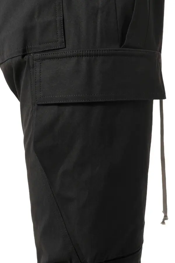 Rick Owens Drawstring Cargo Trousers - Black