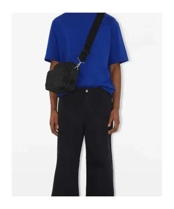 Burberry Check Shoulder Strap Crossbody Bag - Black