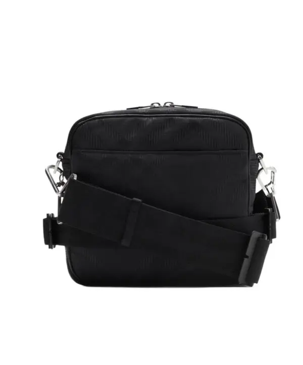 Burberry Check Shoulder Strap Crossbody Bag - Black