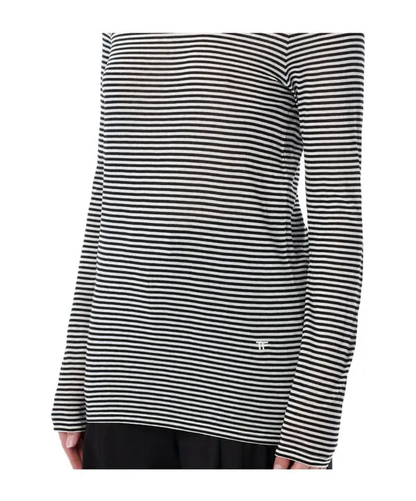 TOM FORD Long Sleeve T-shirt With Horizontal Stripes