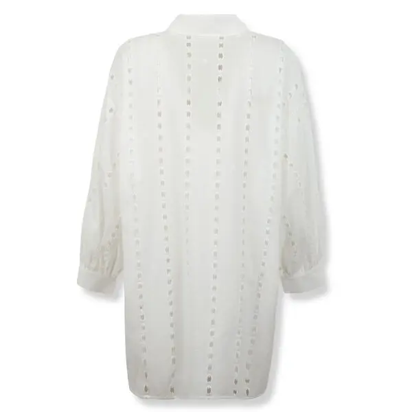 ANINE BING Mariane Puff-sleeved Shirt Dress - No