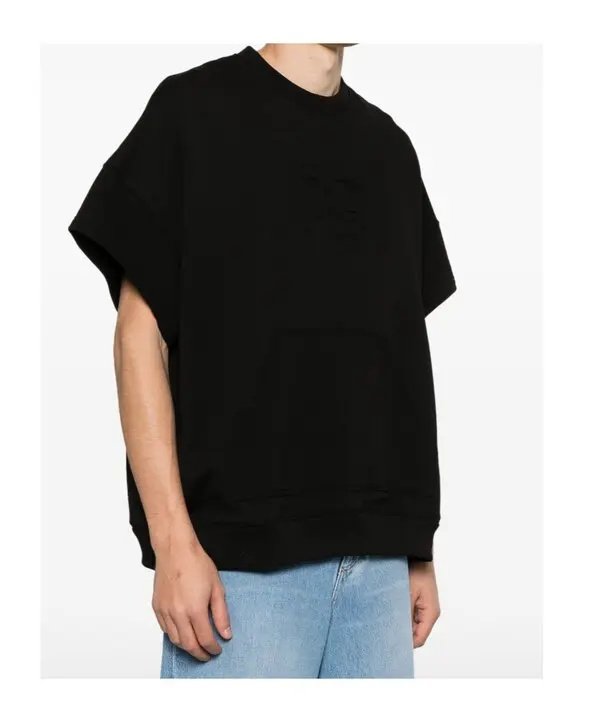 Dolce & Gabbana Dolce Gabbana Logo Embossed Cap Sleeved Sweatshirt