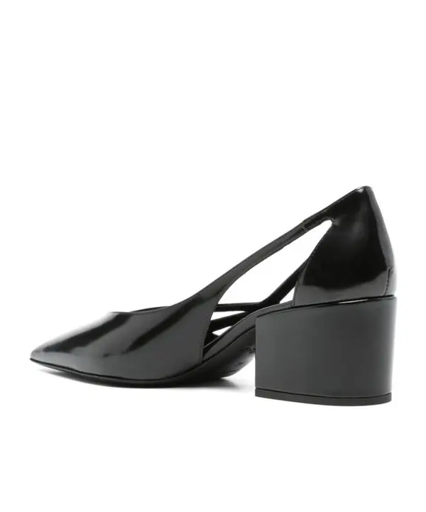 Prada Logo-embossed Pointed-toe Pumps - Black