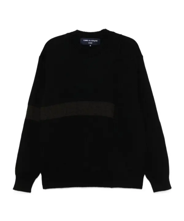 Comme Des Garçons Crewneck Knitted Jumper