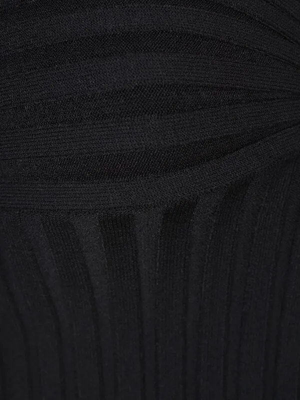 Stella McCartney Ribbed Knit Top With Keyhole Detail - No