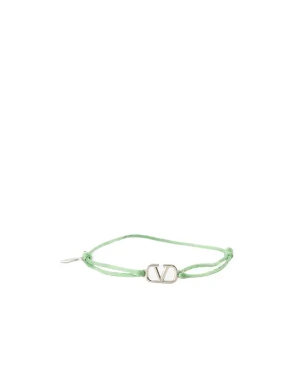 Valentino Garavani Vlogo Signature Cotton Bracelet - Green