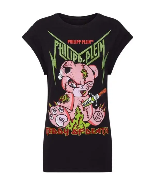 Philipp Plein Logo Details T-shirt - Black