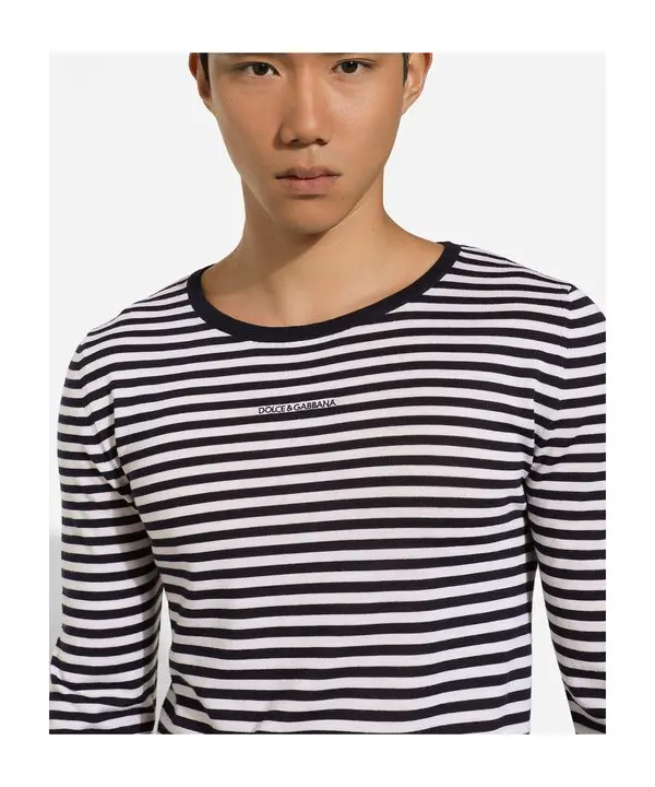 Dolce & Gabbana Striped Crewneck Jumper