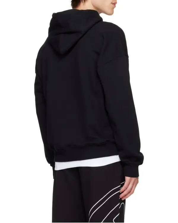 DIESEL® Logo Embroidered Drawstring Hoodie